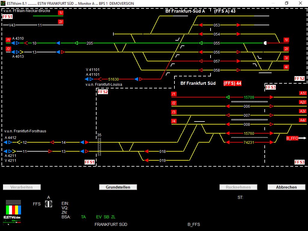 ESTWsim - Version 8.1 Frankfurt-Süd