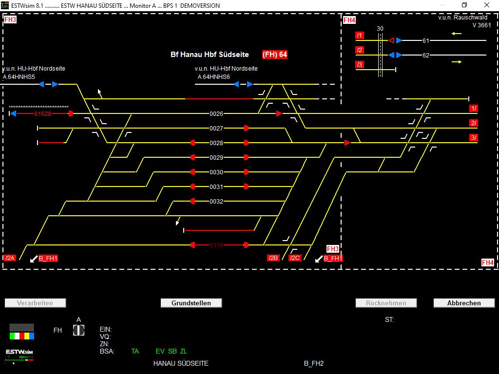 ESTWsim - Version 8.1 Hanau-Süd