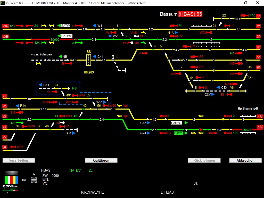 ESTWsim - Version 8.1 Kirchweyhe