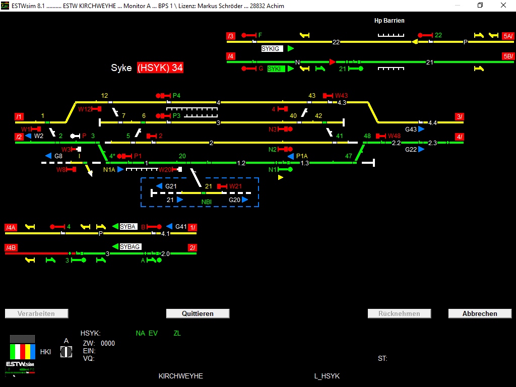 ESTWsim - Version 8.1 Kirchweyhe
