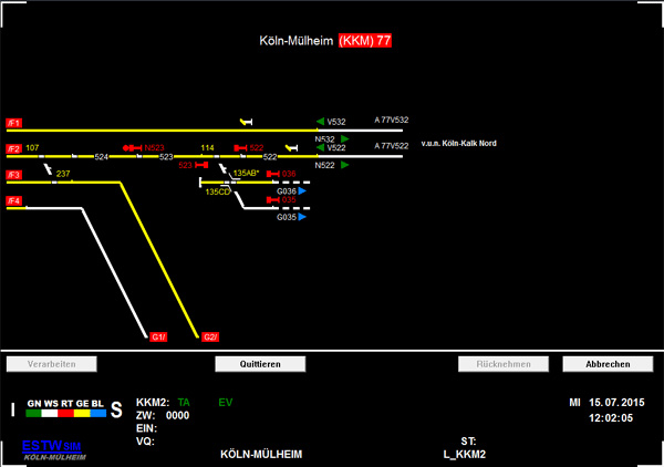ESTWsim - Version 7.0 Köln-Mülheim