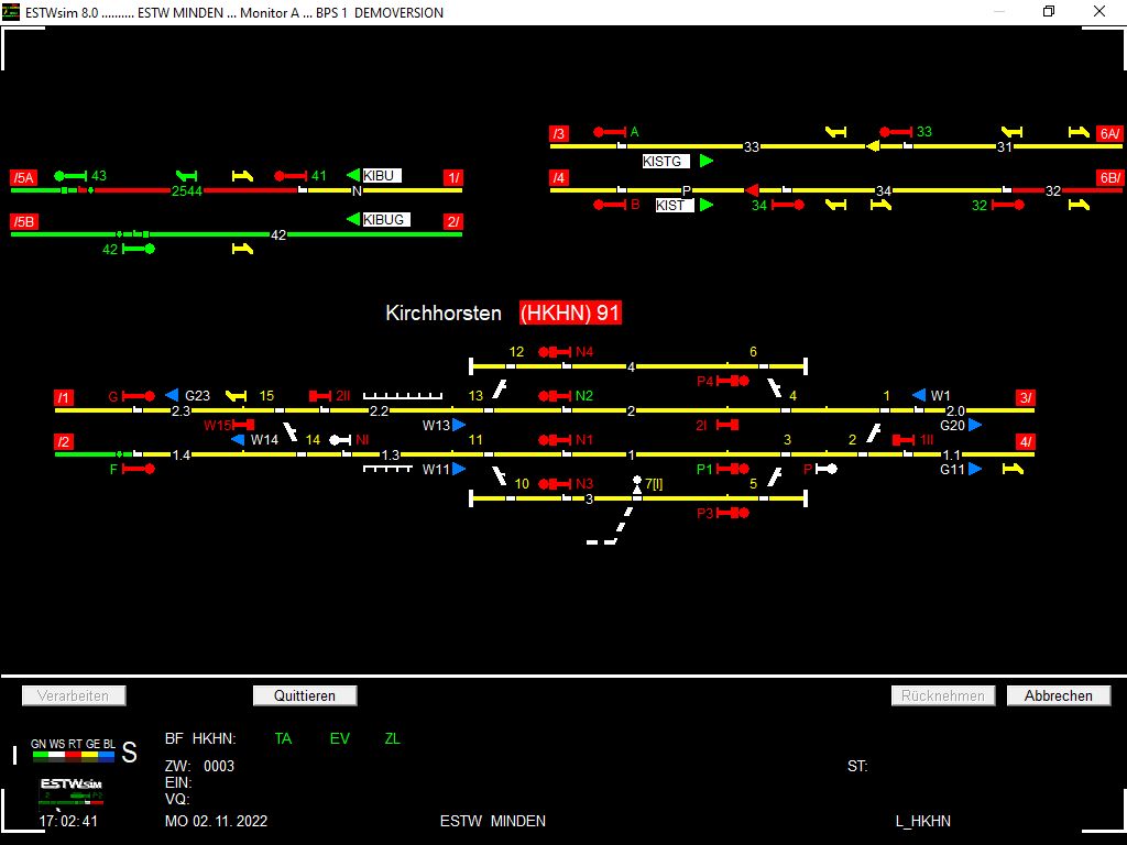 ESTWsim - Version 8.0 Minden