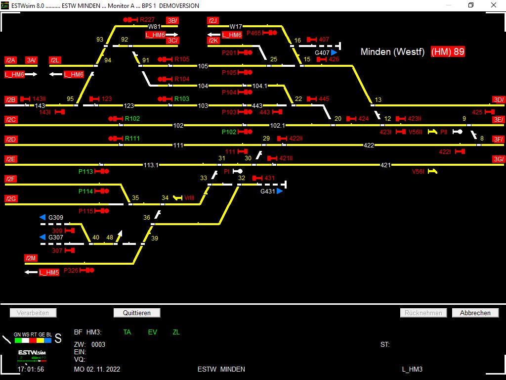 ESTWsim - Version 8.0 Minden